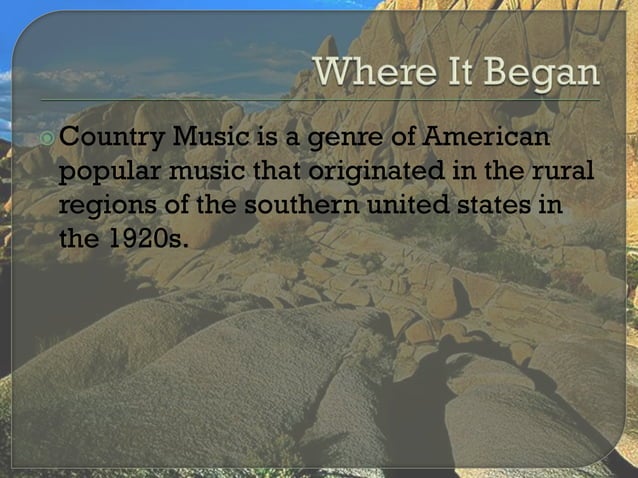 Country Music Genre Background By M.Raja