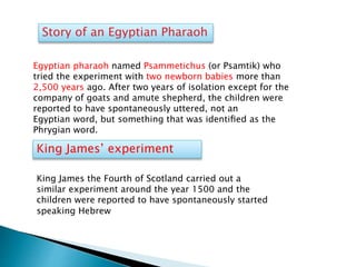 Orgin of language | PPT