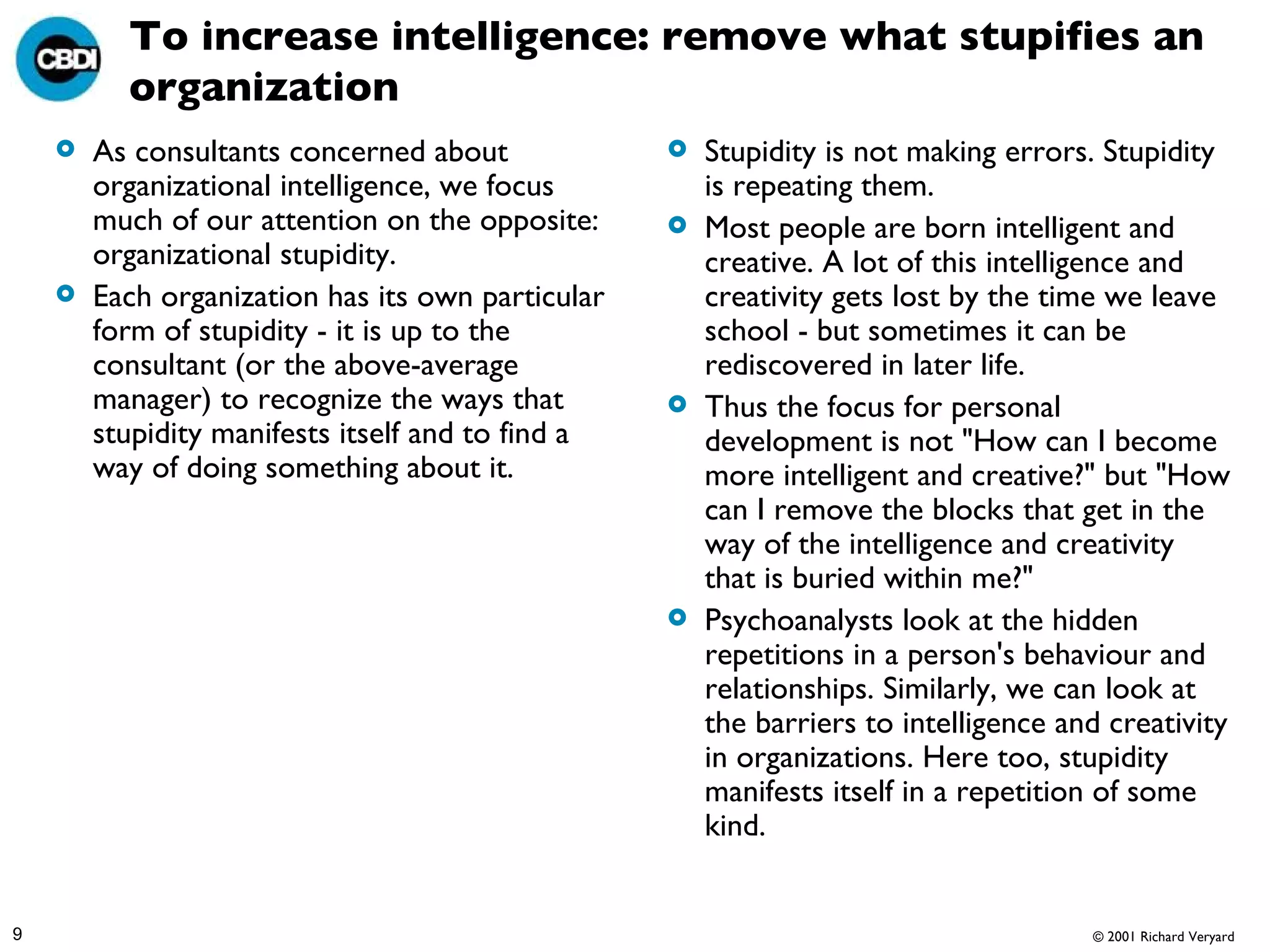 Organizational Intelligence | PPT