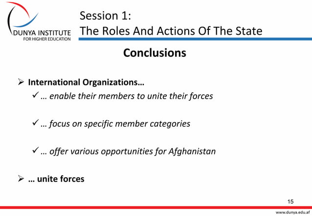 International Organizations: Session 1 | PPT