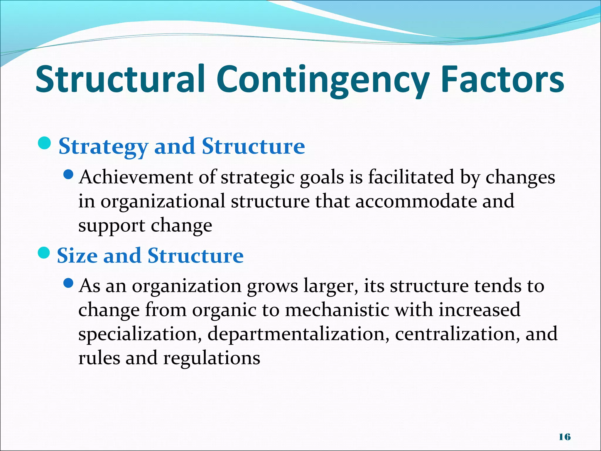 Organisational designs and structures, traditional & contemporary ...