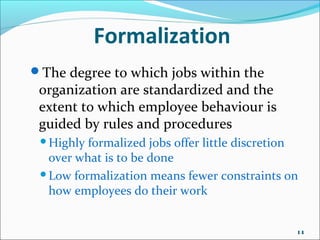 Organisational designs and structures, traditional & contemporary ...