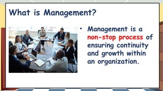 ORGANIZATION AND MANAGEMENT GRADE 11 MDL | PPTX