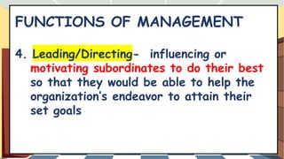 ORGANIZATION AND MANAGEMENT GRADE 11 MDL | PPTX