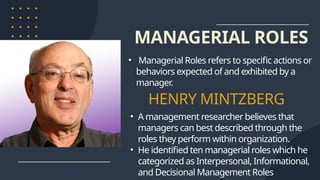 Lesson 2: Function, Skill, Roles of a Manager | PPTX