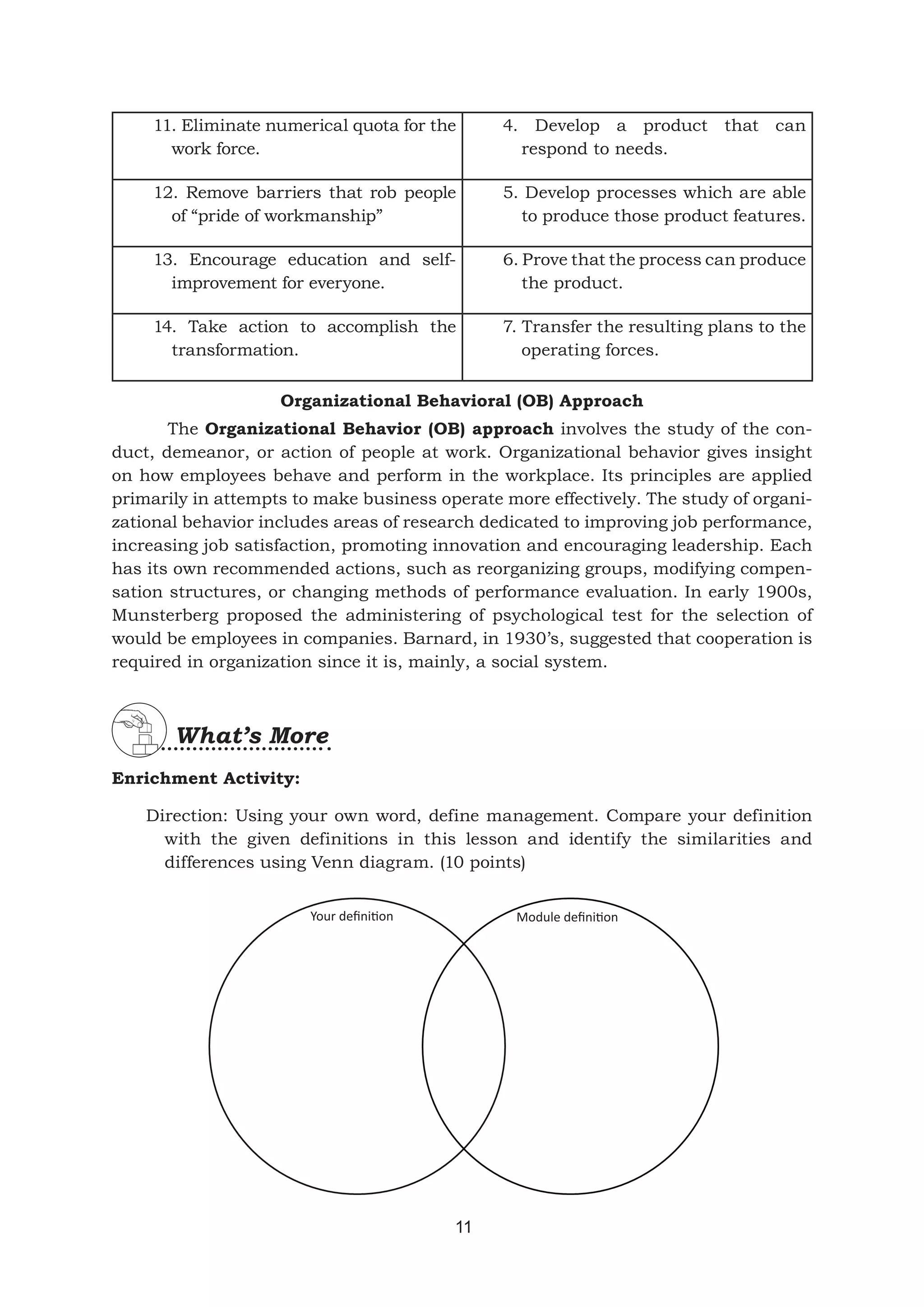 OrgMan_Module 1_Meaning, Functions, Types and Theories of Management ...
