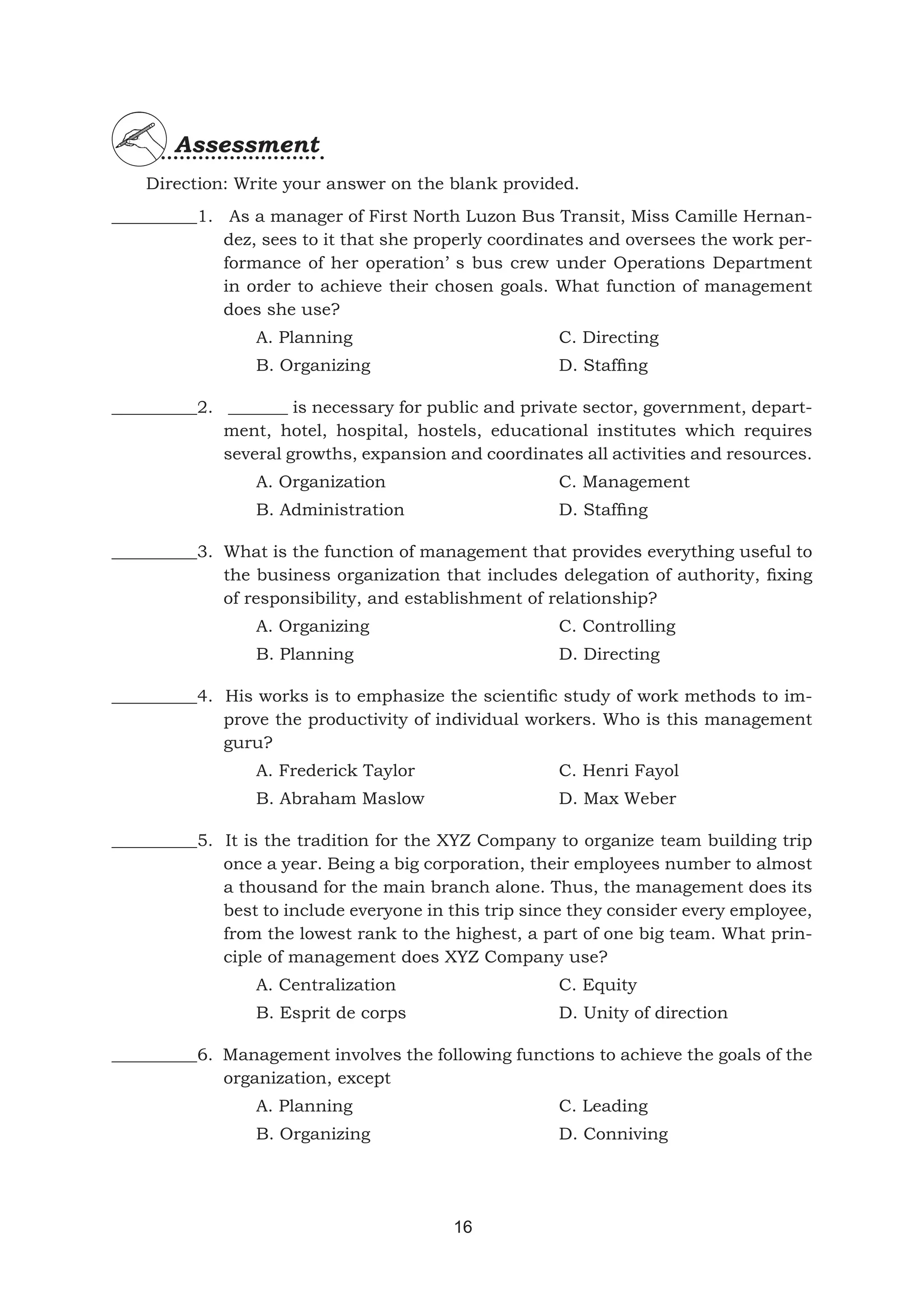 OrgMan_Module 1_Meaning, Functions, Types and Theories of Management ...