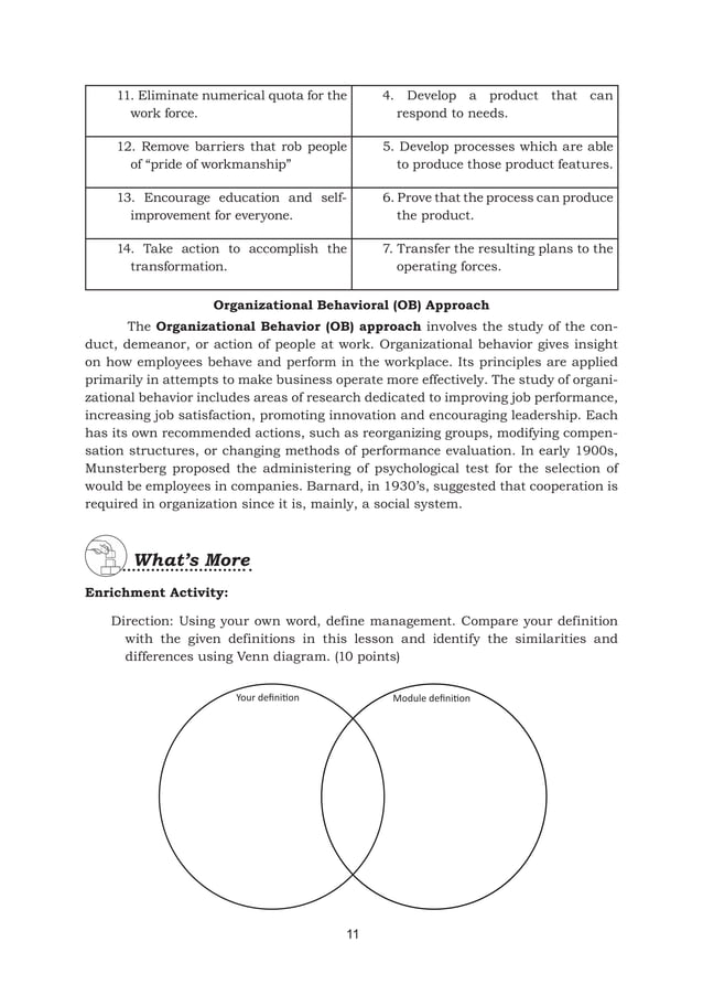 OrgMan_Module 1_Meaning, Functions, Types and Theories of Management ...