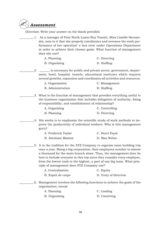 OrgMan_Module 1_Meaning, Functions, Types and Theories of Management ...