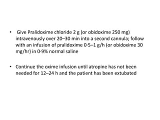 Orgnaophosphate poisoning handout issue (1) | PPTX