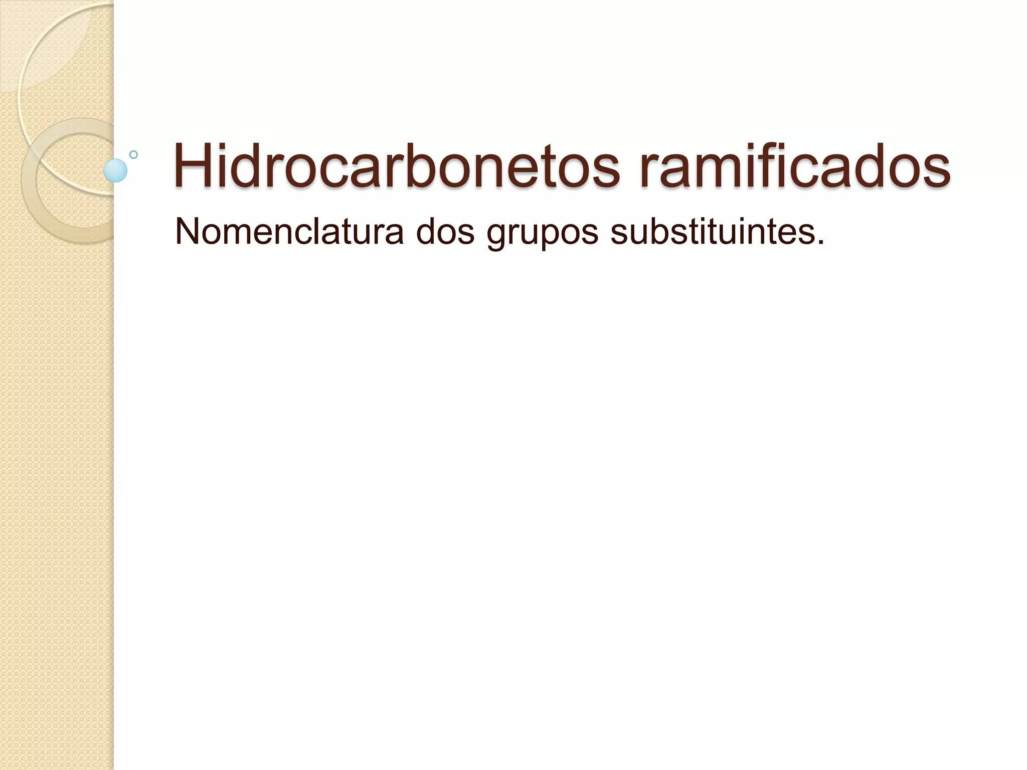 Orgânica hidrocarbonetos ramificados | PDF