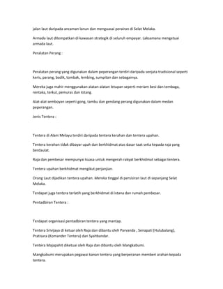 Orgnissi tntra alm melayu | PDF