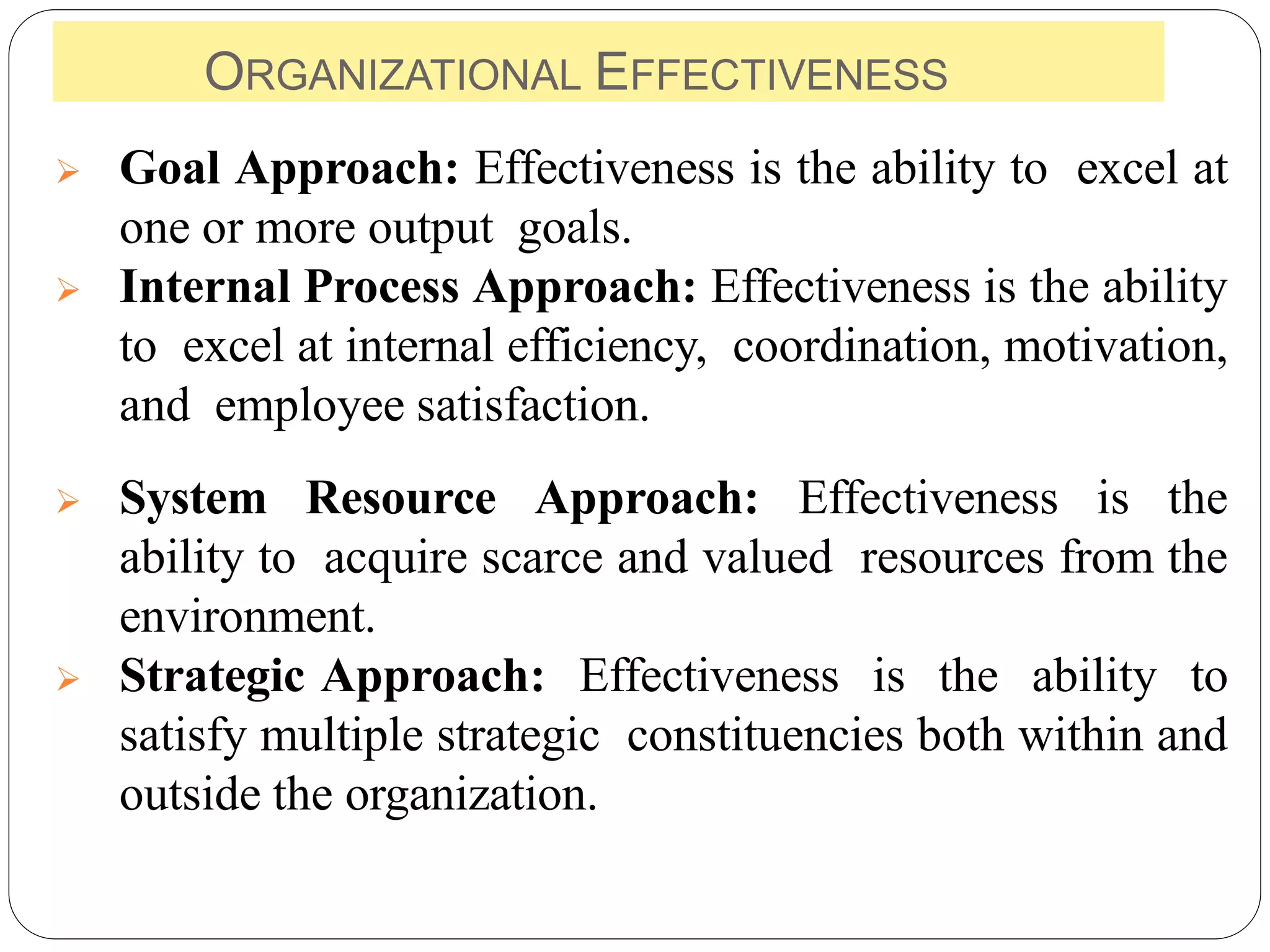 Organization Effectiveness, Stakeholders & Business Ethics | PPTX