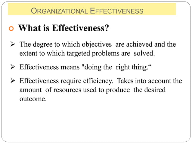 Organization Effectiveness, Stakeholders & Business Ethics | PPTX