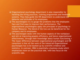 Organizational Psychology | PPTX