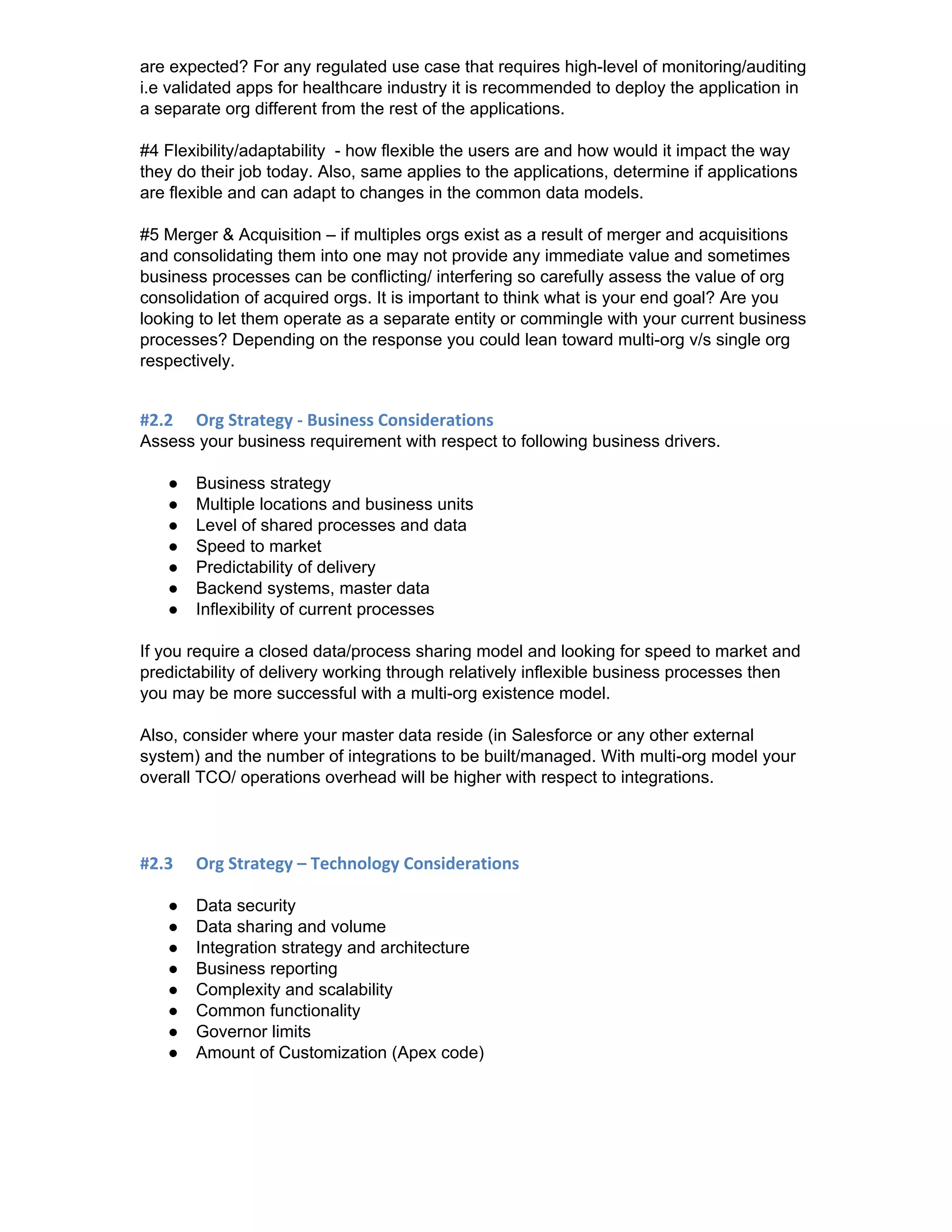 A comprehensive guide to Salesforce Org Strategy | PDF