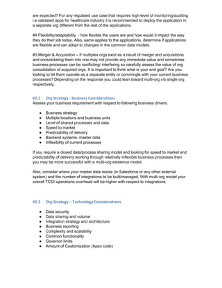 A comprehensive guide to Salesforce Org Strategy | PDF | Computer ...