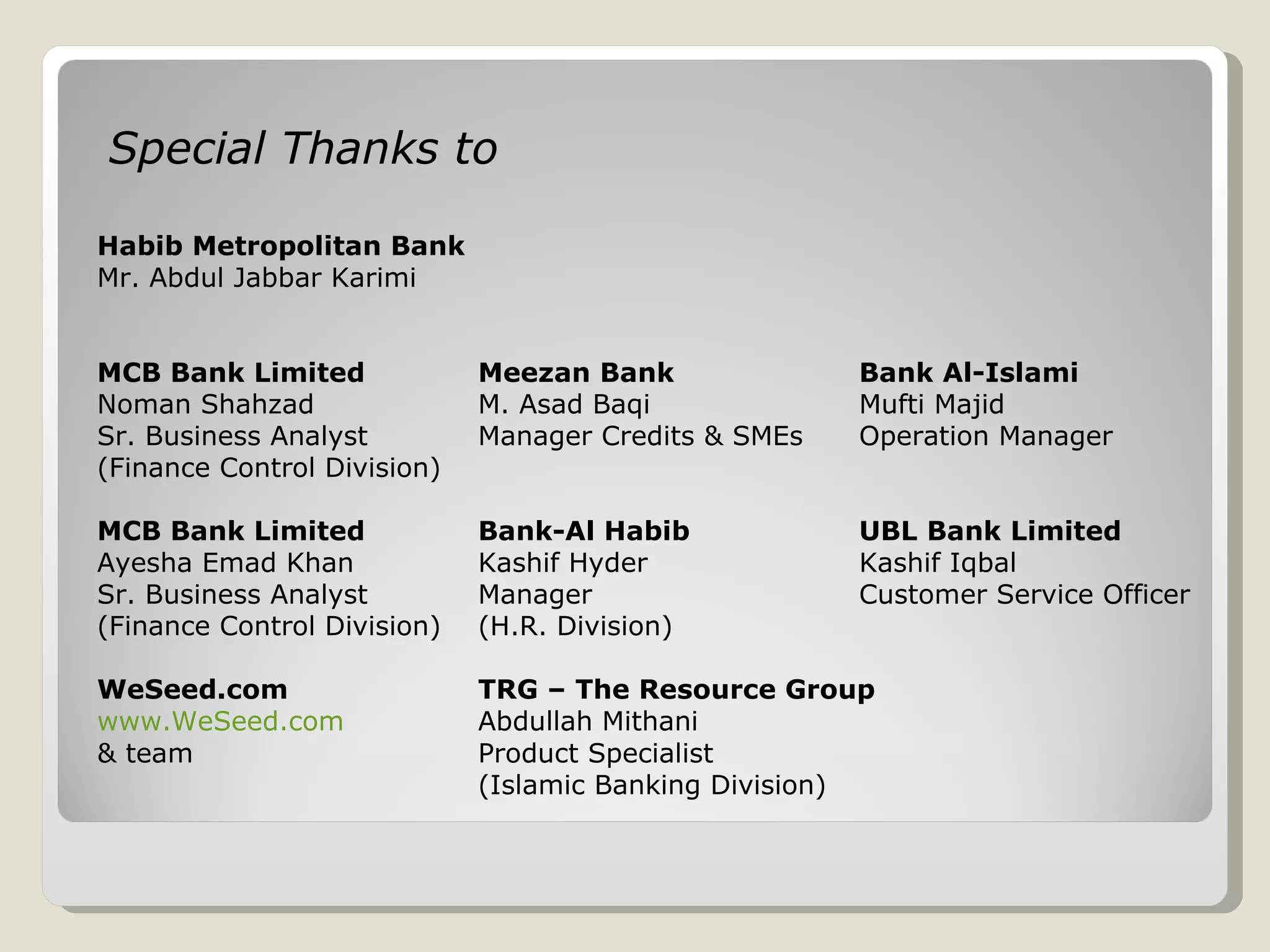 Organicational Structure of Islamic Banking Institutions | PPT