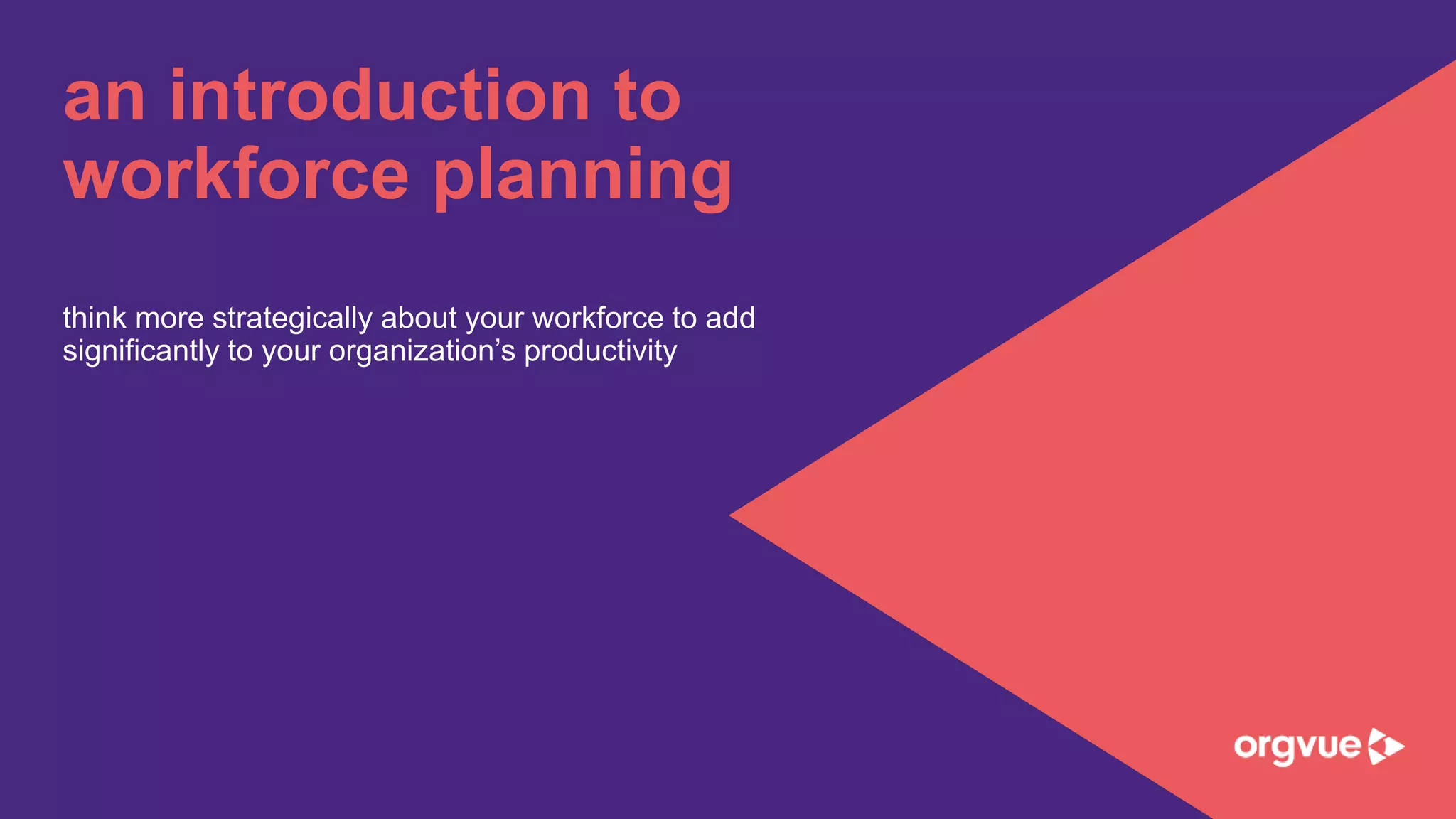 An introduction to workforce planning | PPTX