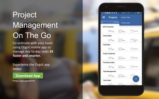 Orgzit Project Management Solution | PPT