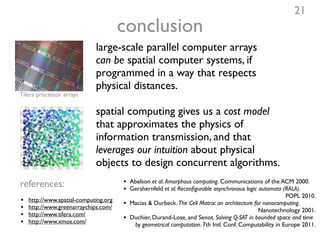 Parallel Sorting on a Spatial Computer | PPT