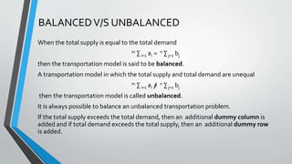 Operation Research | PPTX | Logistics and Transportation Industry ...