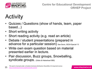 Large Group Teaching | PPTX