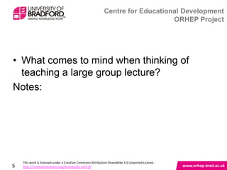 Large Group Teaching | PPTX