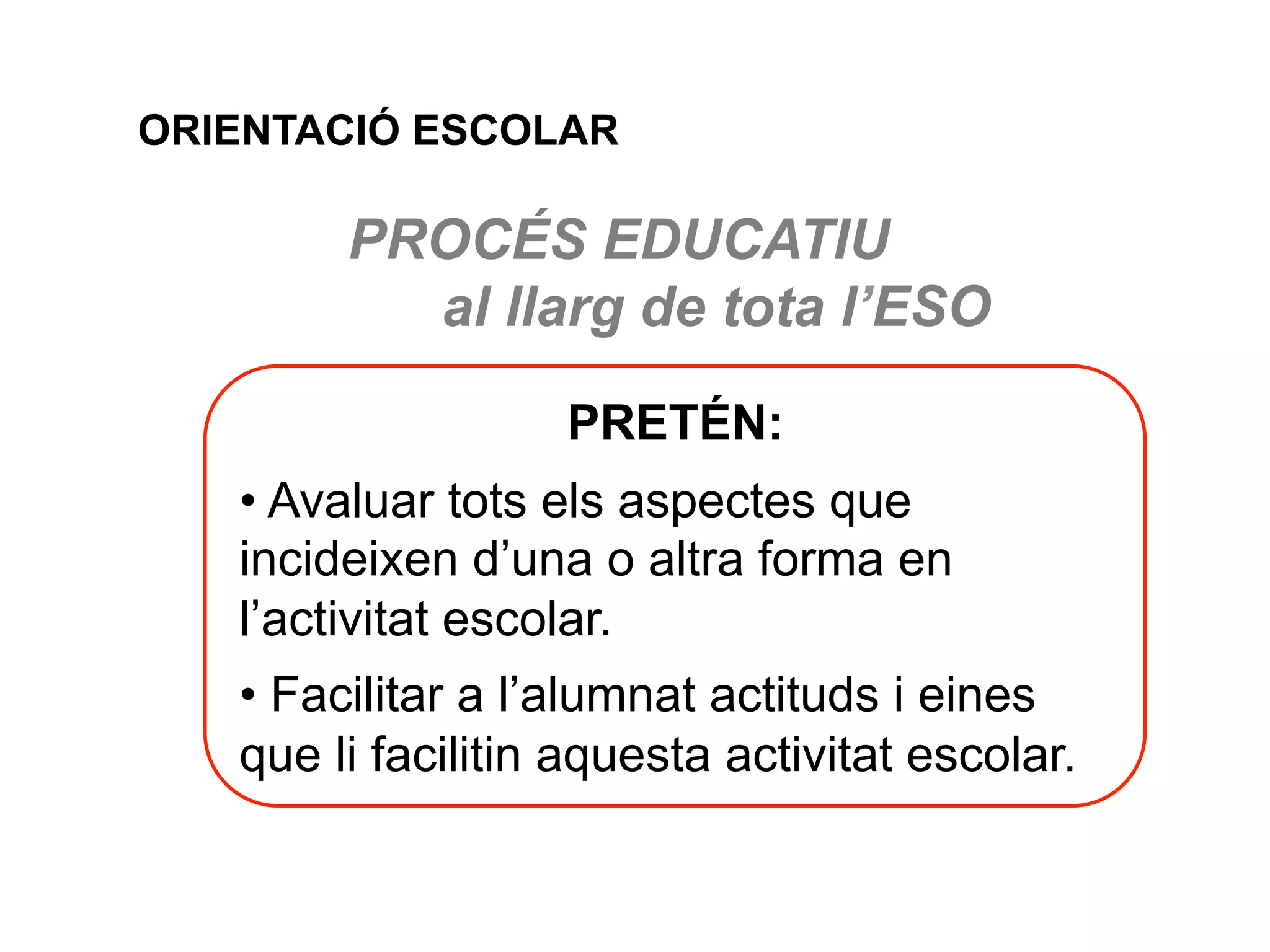 Orientació escolar 4t ESO | PDF
