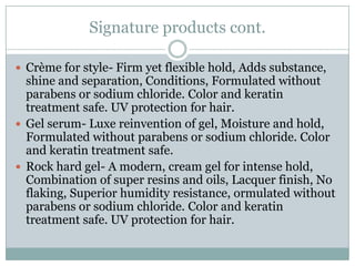 Oribe product line | PPTX