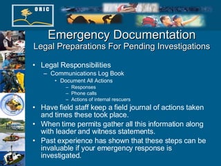 Emergency Preparation In Outdoor Education | PPT