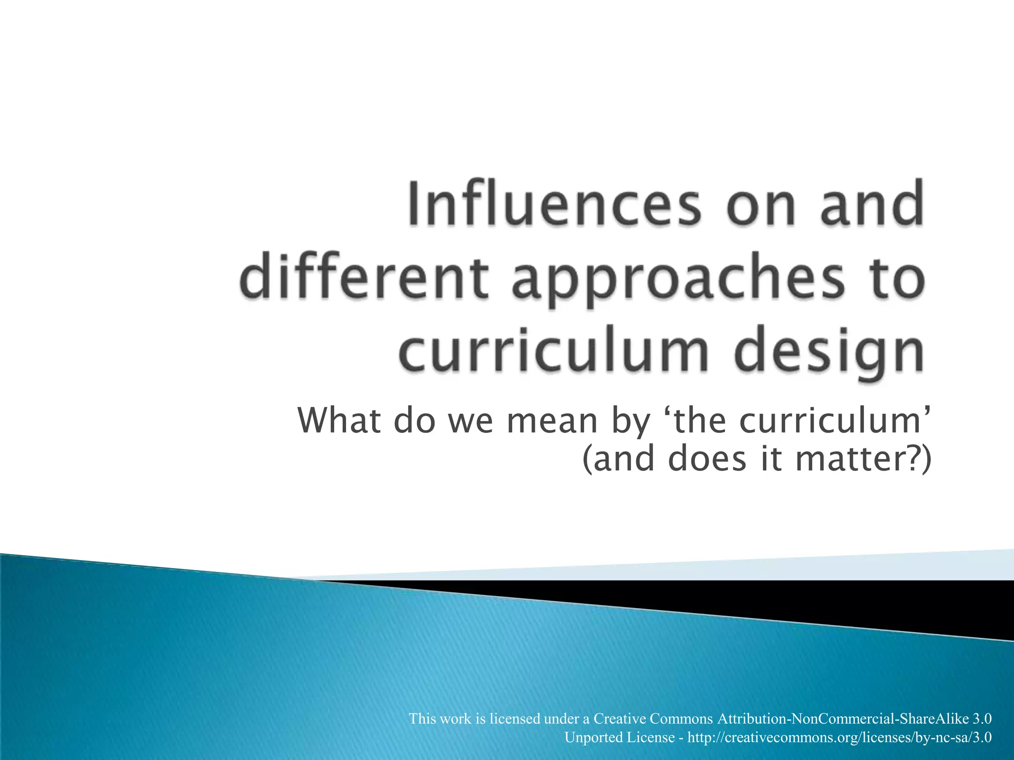 ORIC Inclusive approaches to curriculum design | PPTX