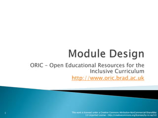 ORIC Module Design | PDF