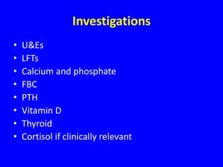 Emergency management of hypercalcaemia | PPTX