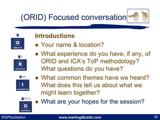 ORID as a universal principle of facilitation - Moscow 2020 (ENG) | PPT