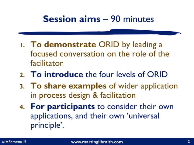 Orid as a universal principle of facilitation slideshare | PDF | Science