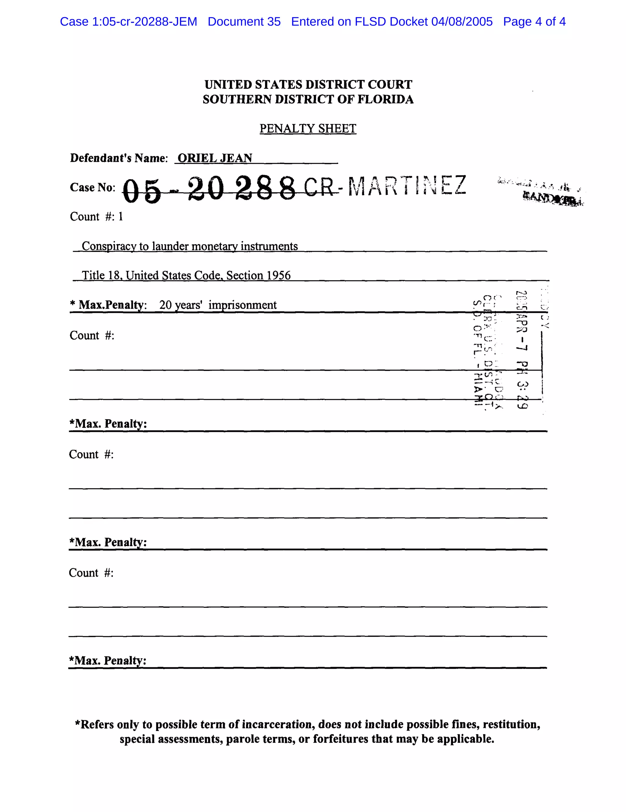 Oriel Jean Crime information Sheet | PDF | Crime & Harmful Acts to ...