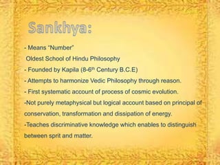 Sankhya School ( Indian Philosophy ) | PPTX