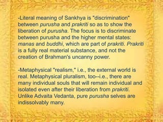 Sankhya School ( Indian Philosophy ) | PPTX