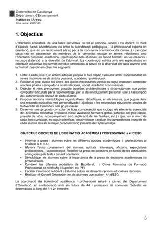 Orientacio ins arboc | PDF