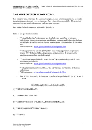 Orientacion Profesional Bach V4 | PDF