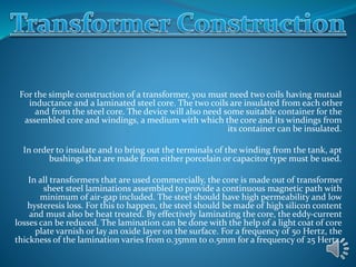 transformer ppt | PPTX