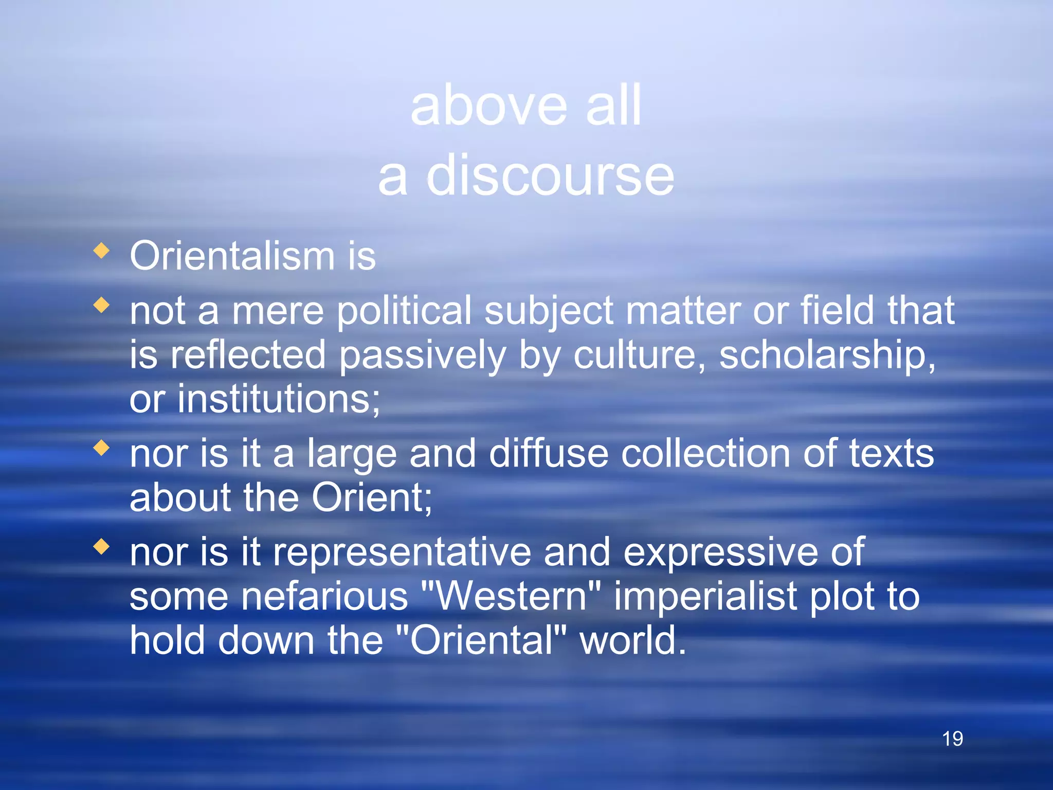 Orientalism explained | PPT