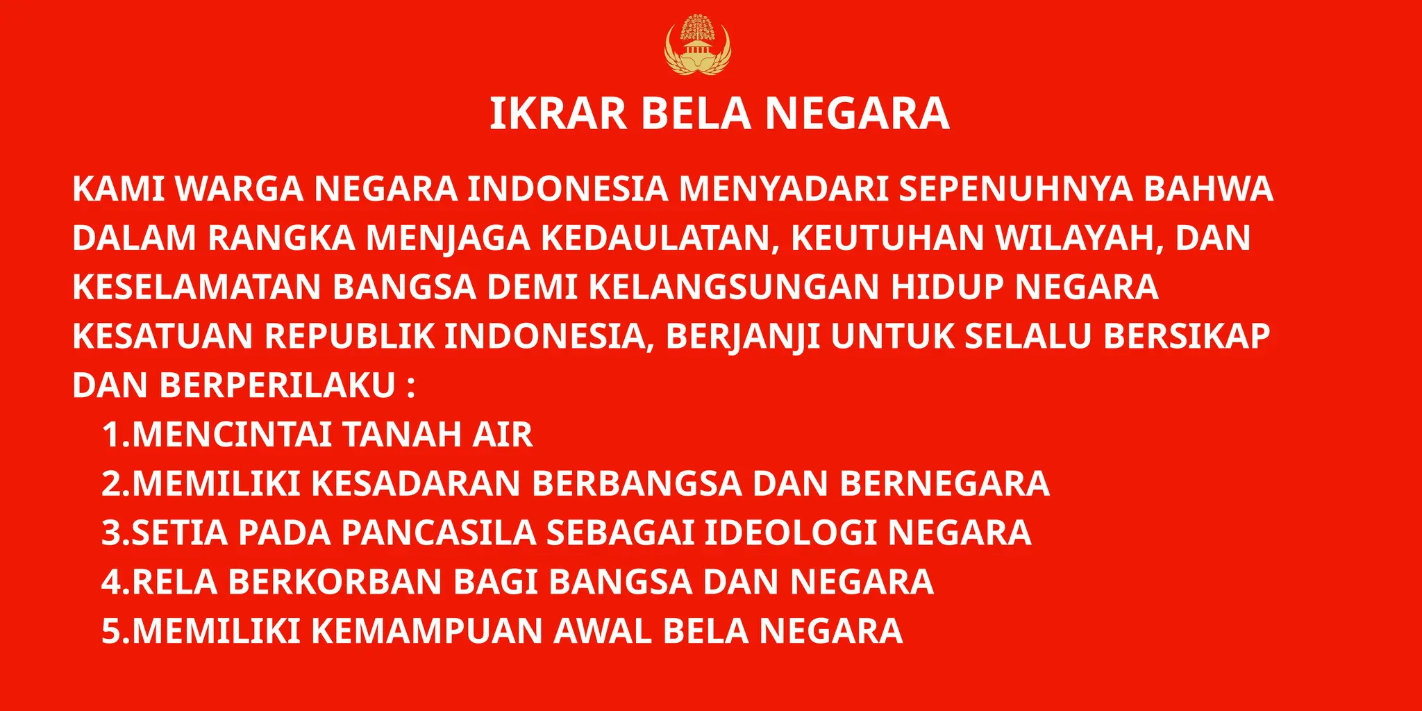 Ikrar Pamong dan Panca Prasetya KORPRI dan JUga Ikrar Bela Negara | PPTX