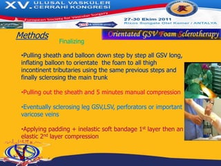 Orientated foam sclerosis | PPTX