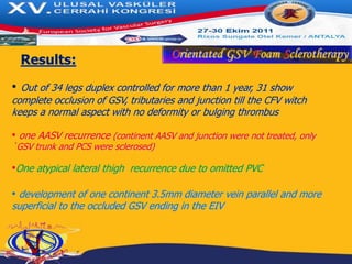 Orientated foam sclerosis | PPTX