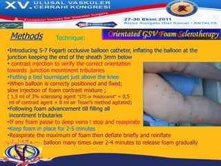 Orientated foam sclerosis | PPTX