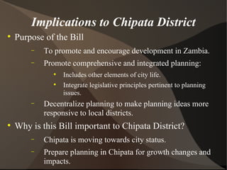 Orientation to the Regional and Urban Planning Bill | PPT