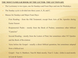 Orientation for Lectors ministry | PPTX
