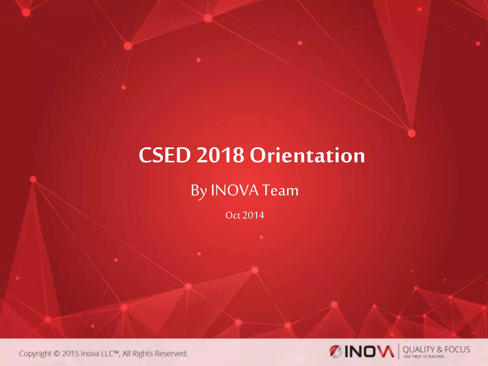CSED 2018 Orientation | PPT